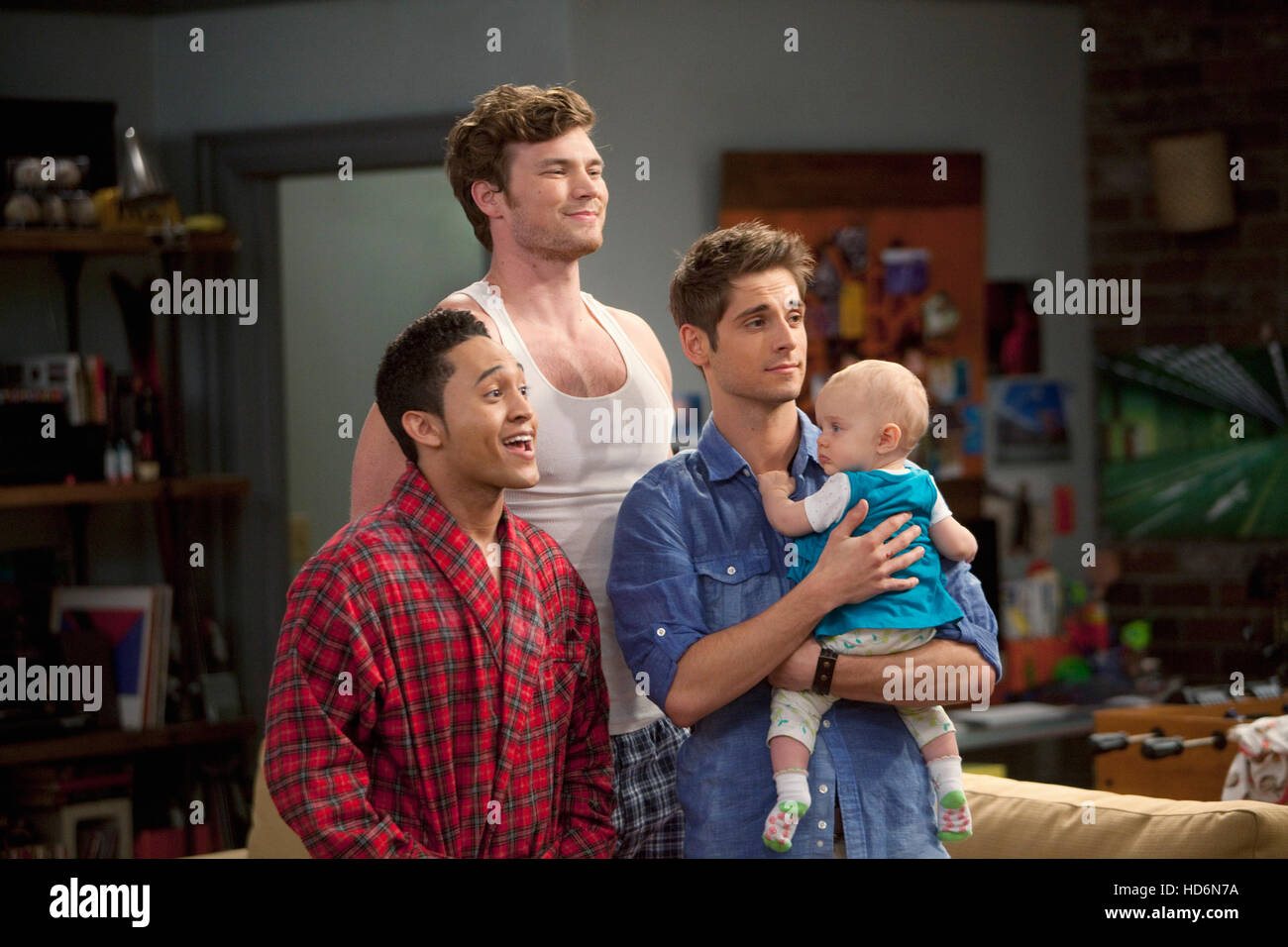 BABY DADDY, (from left): Tahj Mowry, Derek Theler, Jean-Luc Bilodeau ...