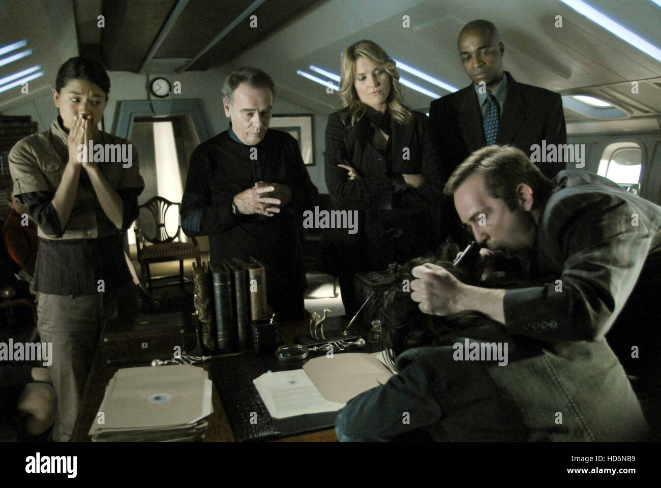 BATTLESTAR GALACTICA, (clockwise from left) Grace Park, Dean Stockwell ...