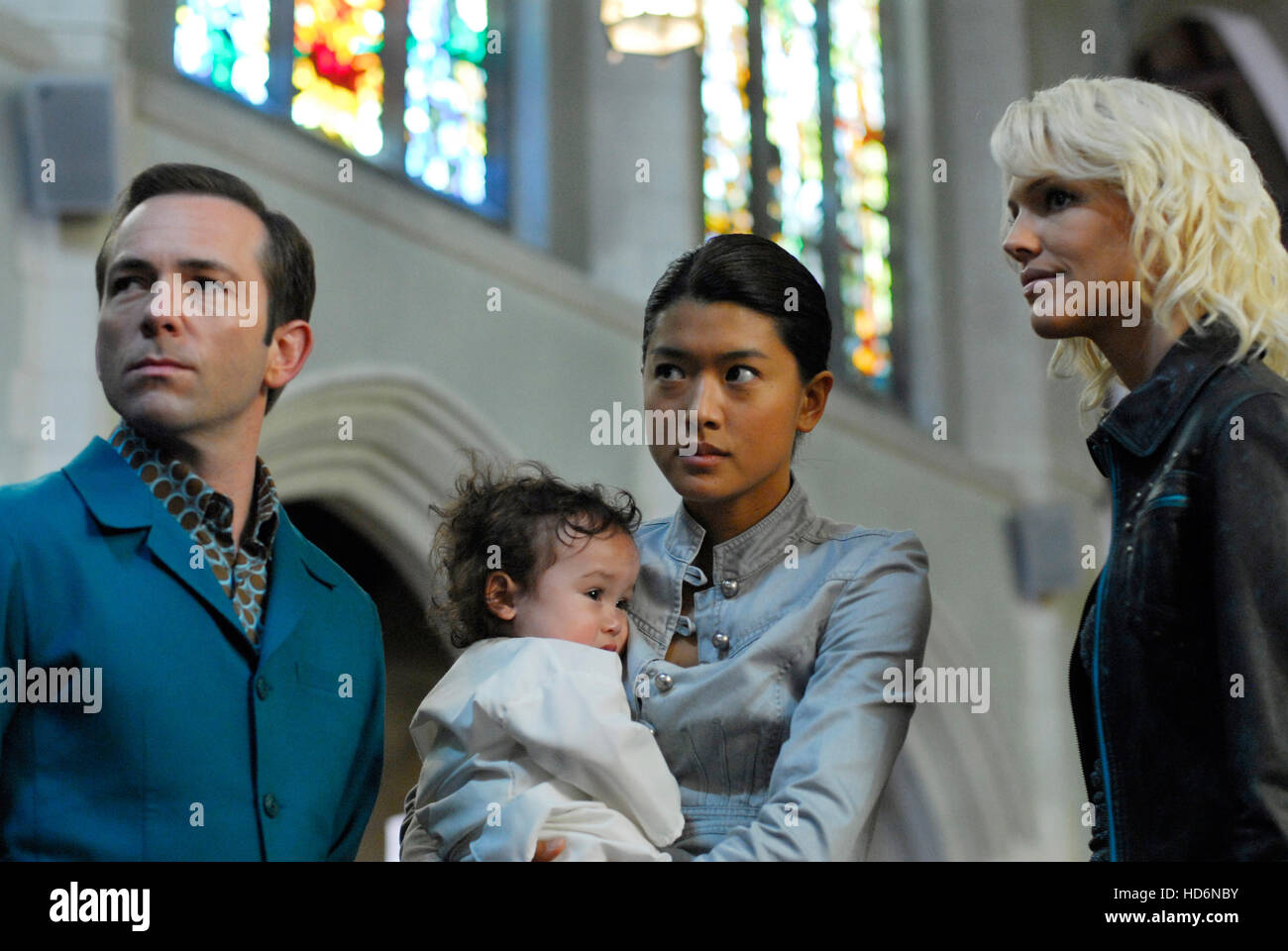 BATTLESTAR GALACTICA, Matthew Bennett, Grace Park, Tricia Helfer, 'Torn ...