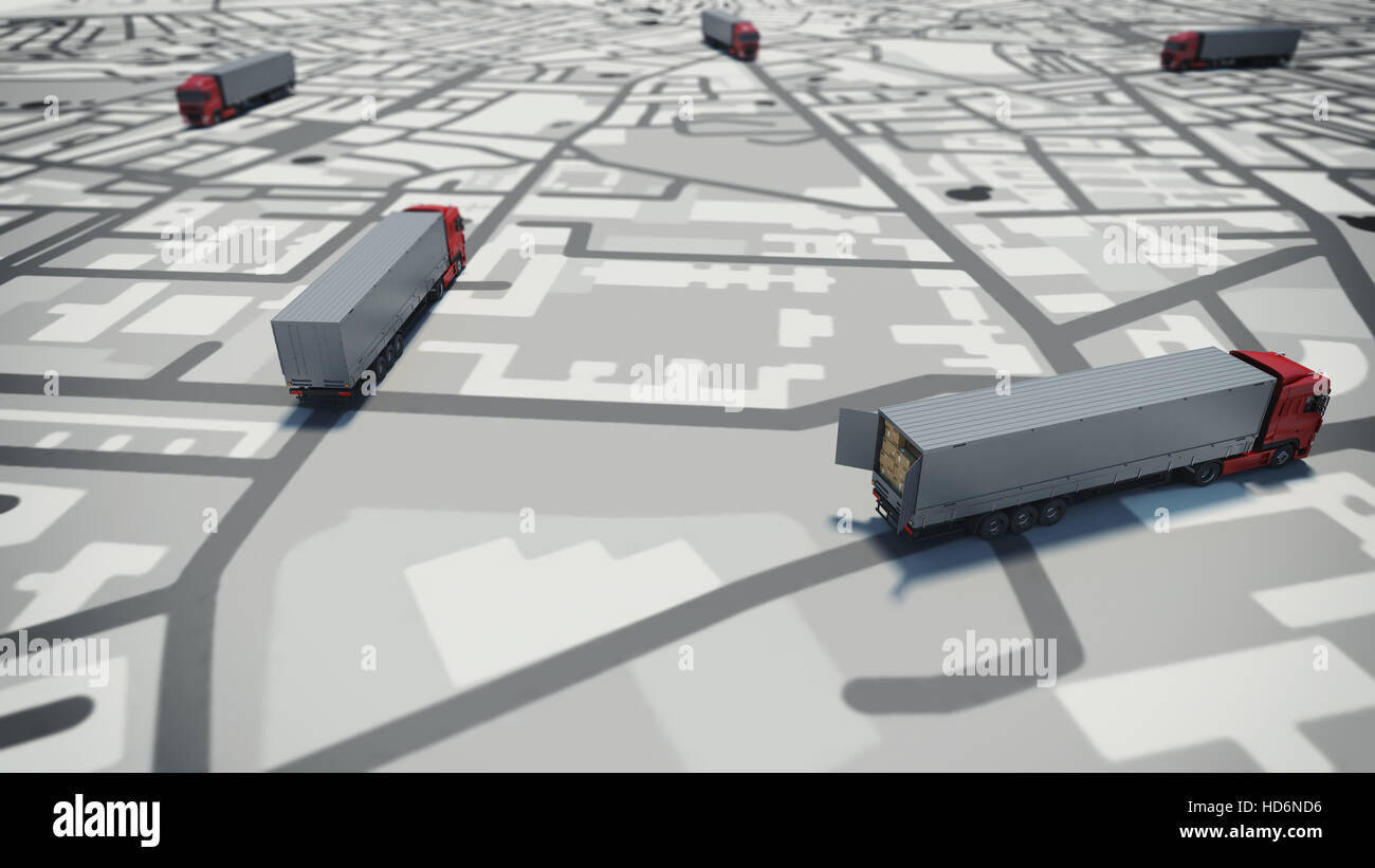 Gps tracking map hi-res stock photography and images - Alamy