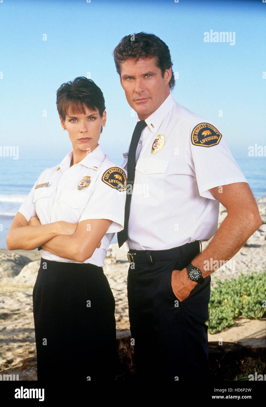 BAYWATCH, Alexandra Paul, David Hasselhoff, 1989-2001 Stock Photo - Alamy