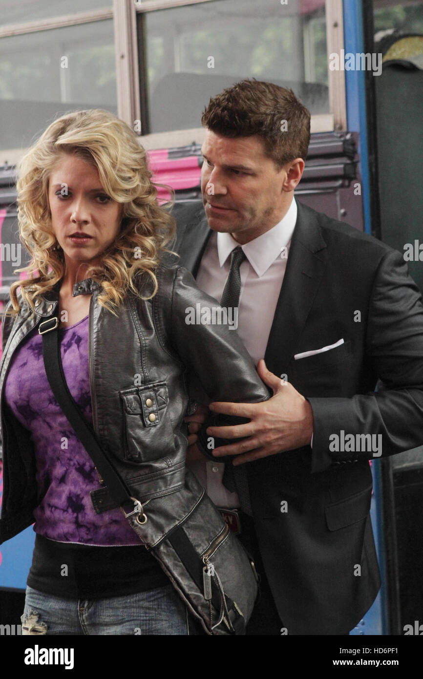 BONES, l-r: Suzanne Quast, David Boreanaz in 'The Doll In The Derby ...