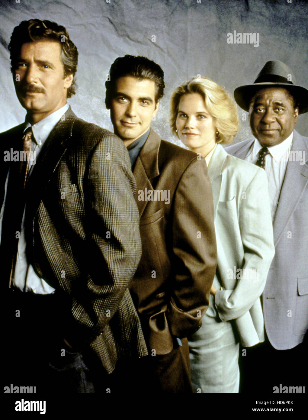 BODIES OF EVIDENCE, Lee Horsley, George Clooney, Kate McNeil, Al Fann ...