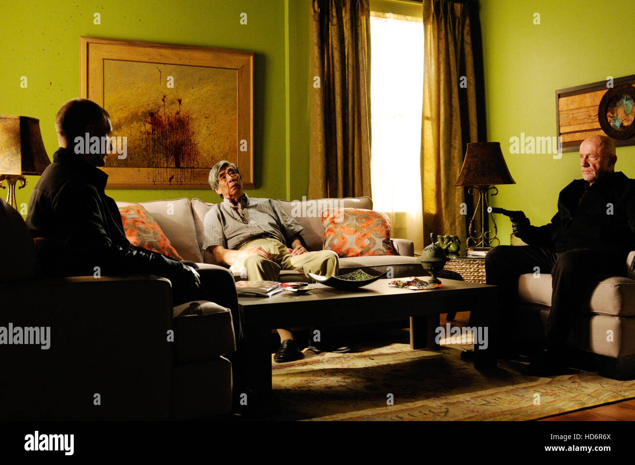 BREAKING BAD, (from left): Christopher King, James Ning, Jonathan Banks ...