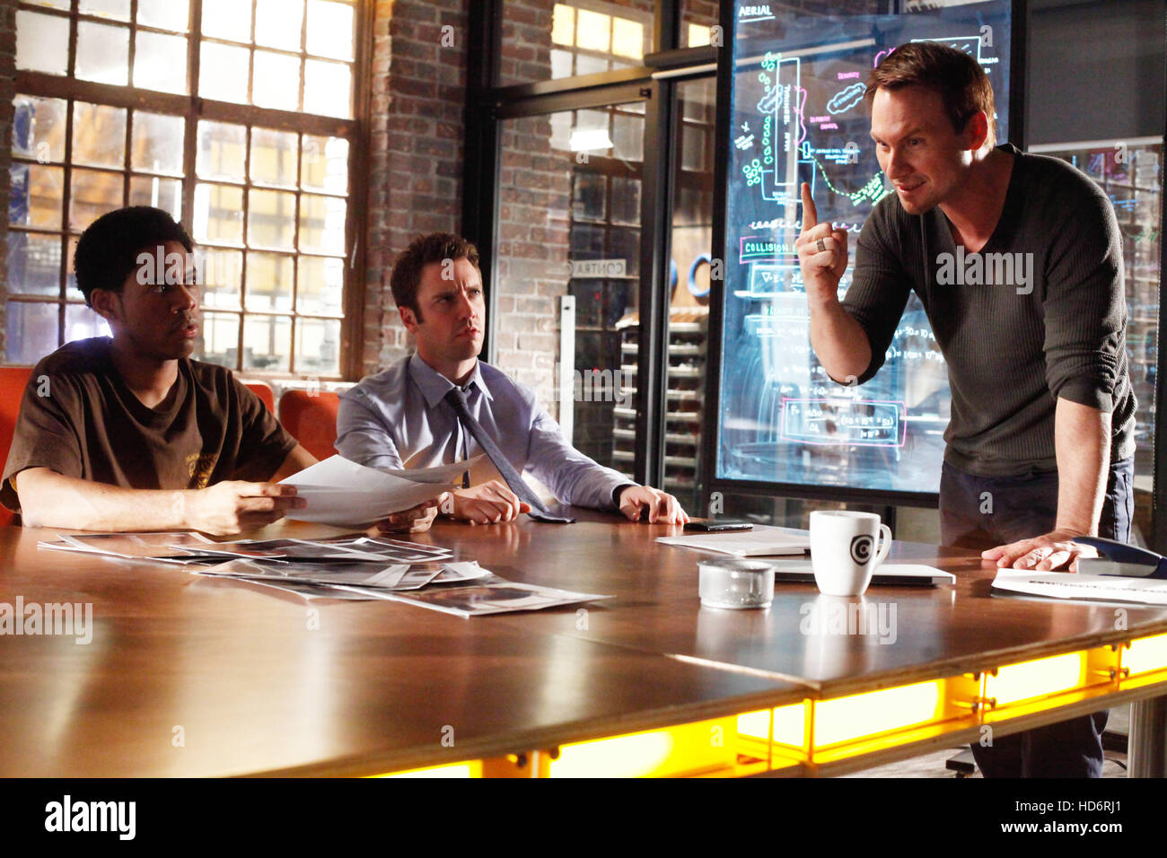 BREAKING IN, (from left): Alphonso McAuley, Bret Harrison, Christian ...