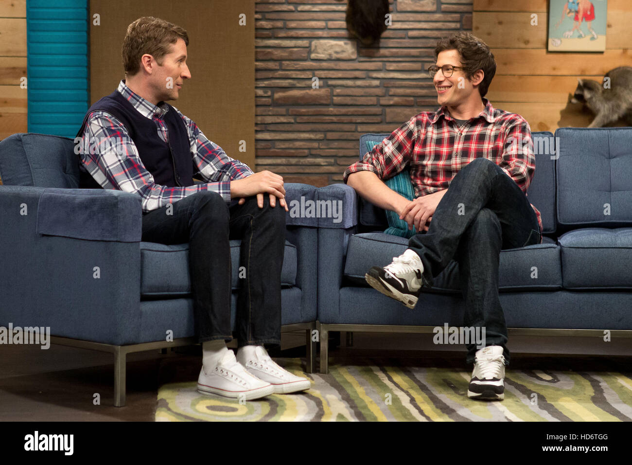 COMEDY BANG! BANG!, (from left): host Scott Aukerman, Andy Samberg ...