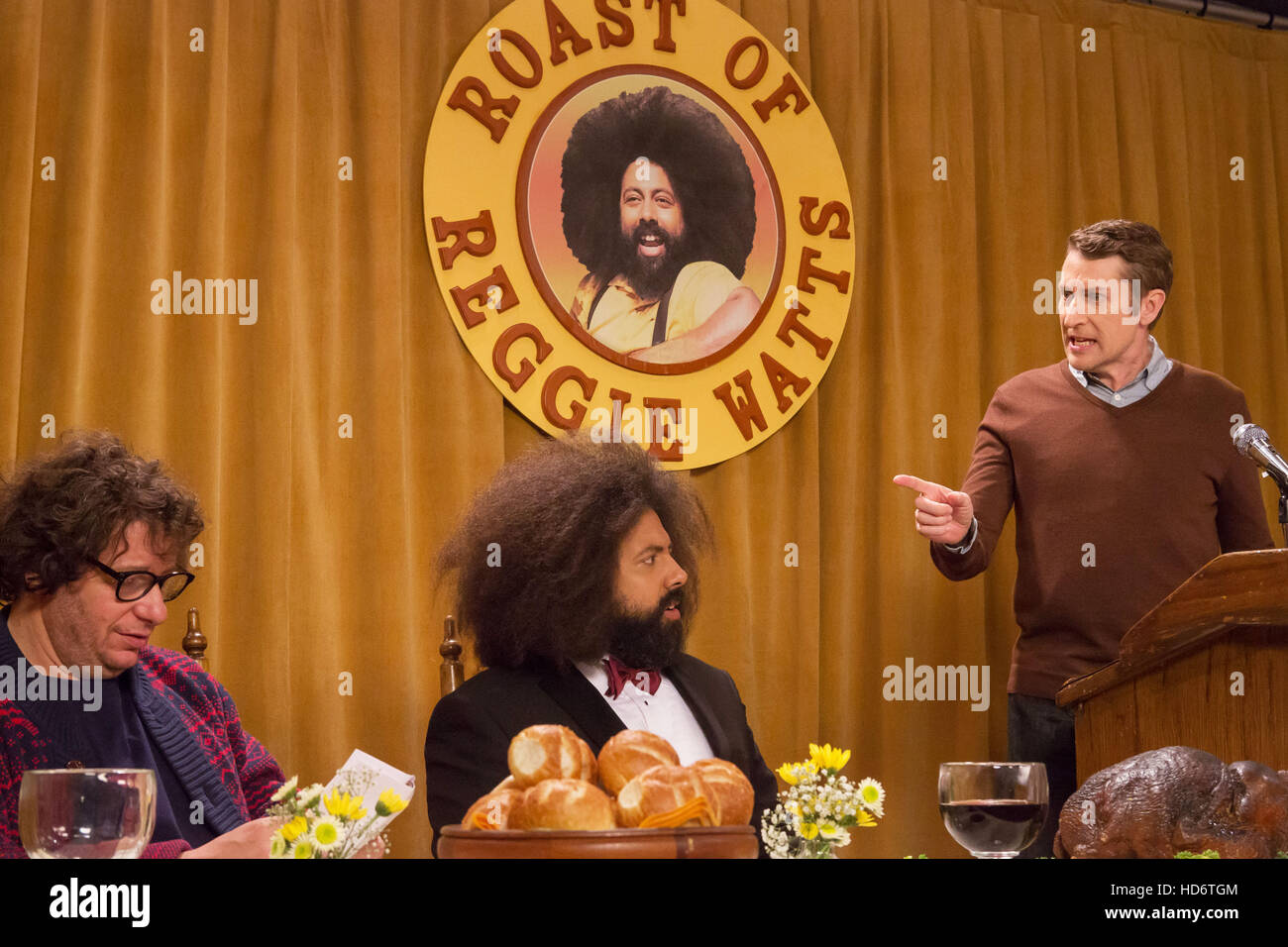 COMEDY BANG! BANG!, l-r: Jeffrey Ross, Reggie Watts, Scott Aukerman in ...