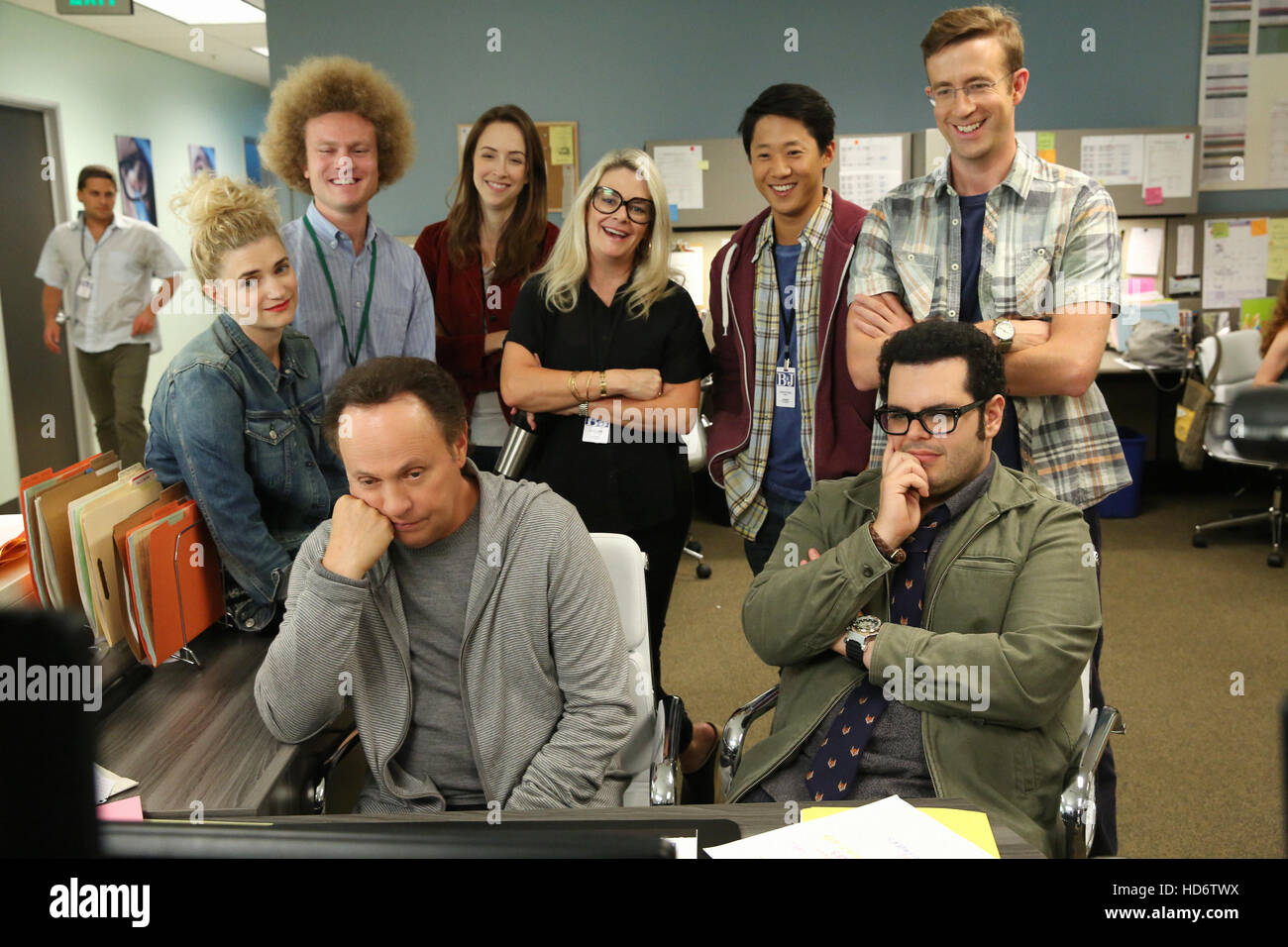 THE COMEDIANS, Megan Ferguson (back, left), Laura Krafft (back, center ...
