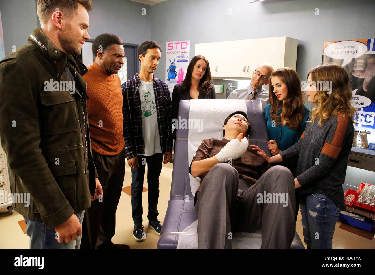 COMMUNITY, (from left): Joel McHale, Keith David, Danny Pudi, Paget ...