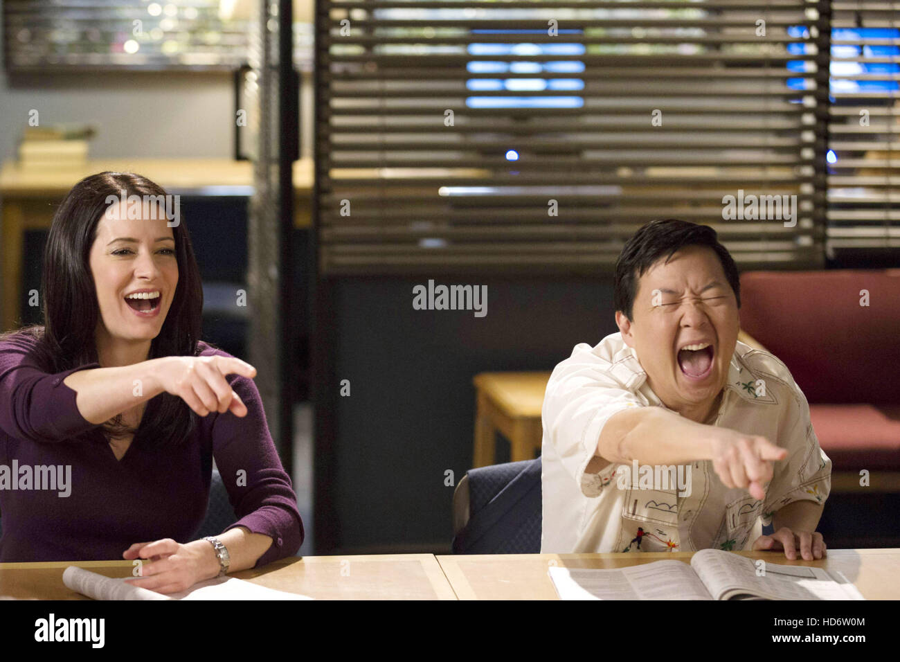 COMMUNITY, (from left): Paget Brewster, Ken Jeong, 'Grifting 101 ...