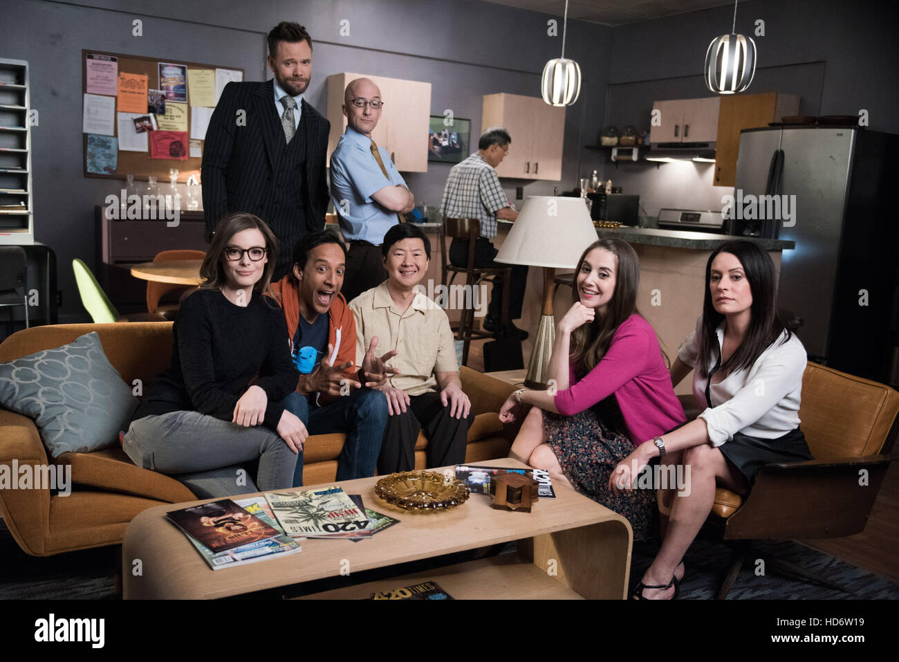 COMMUNITY, l-r: Gillian Jacobs, Joel McHale, Danny Pudi, Jim Rash, Ken ...