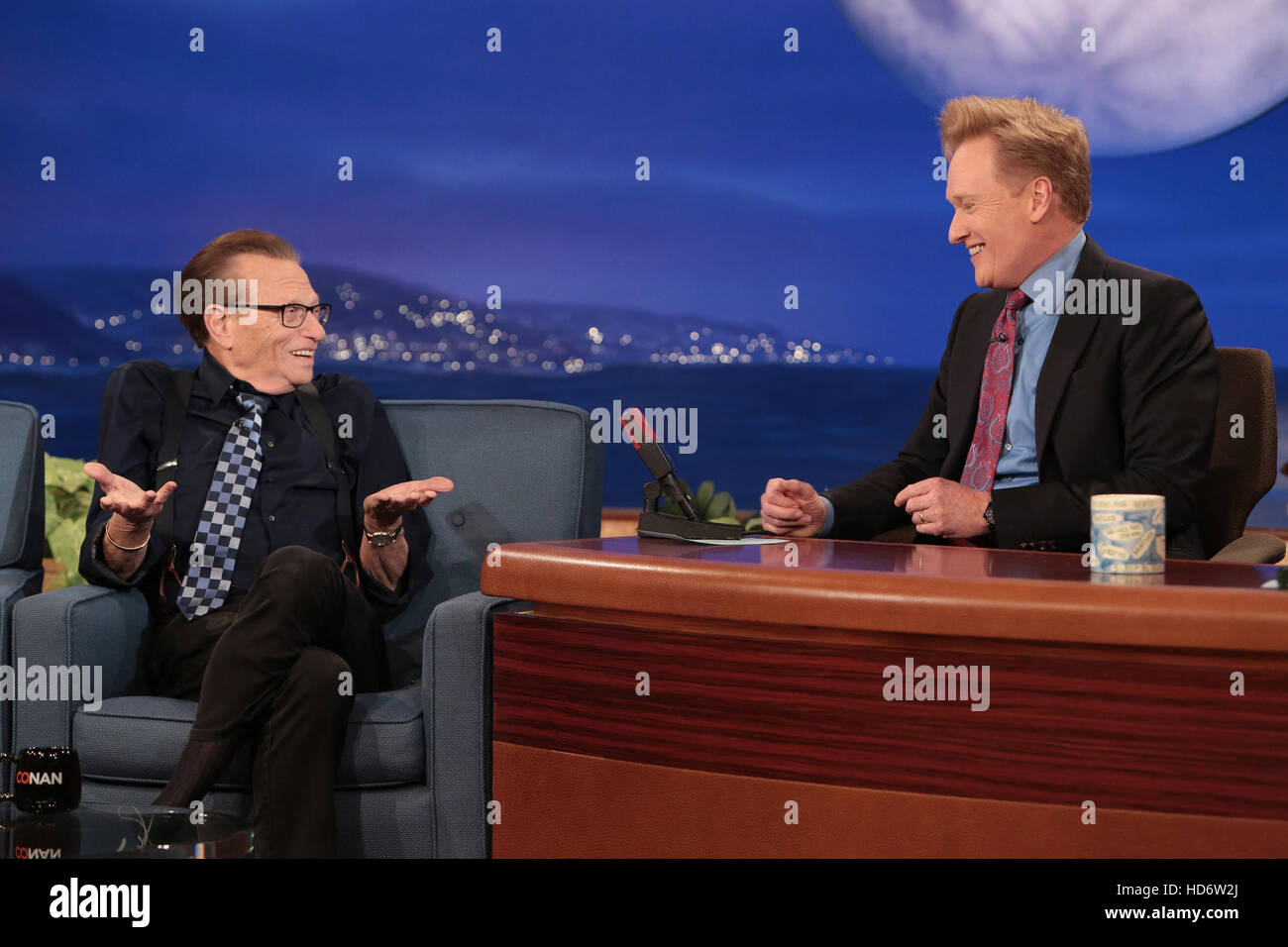 CONAN, (from left): Larry King, Conan O'Brien, (Season 4, aired Aug. 6 ...