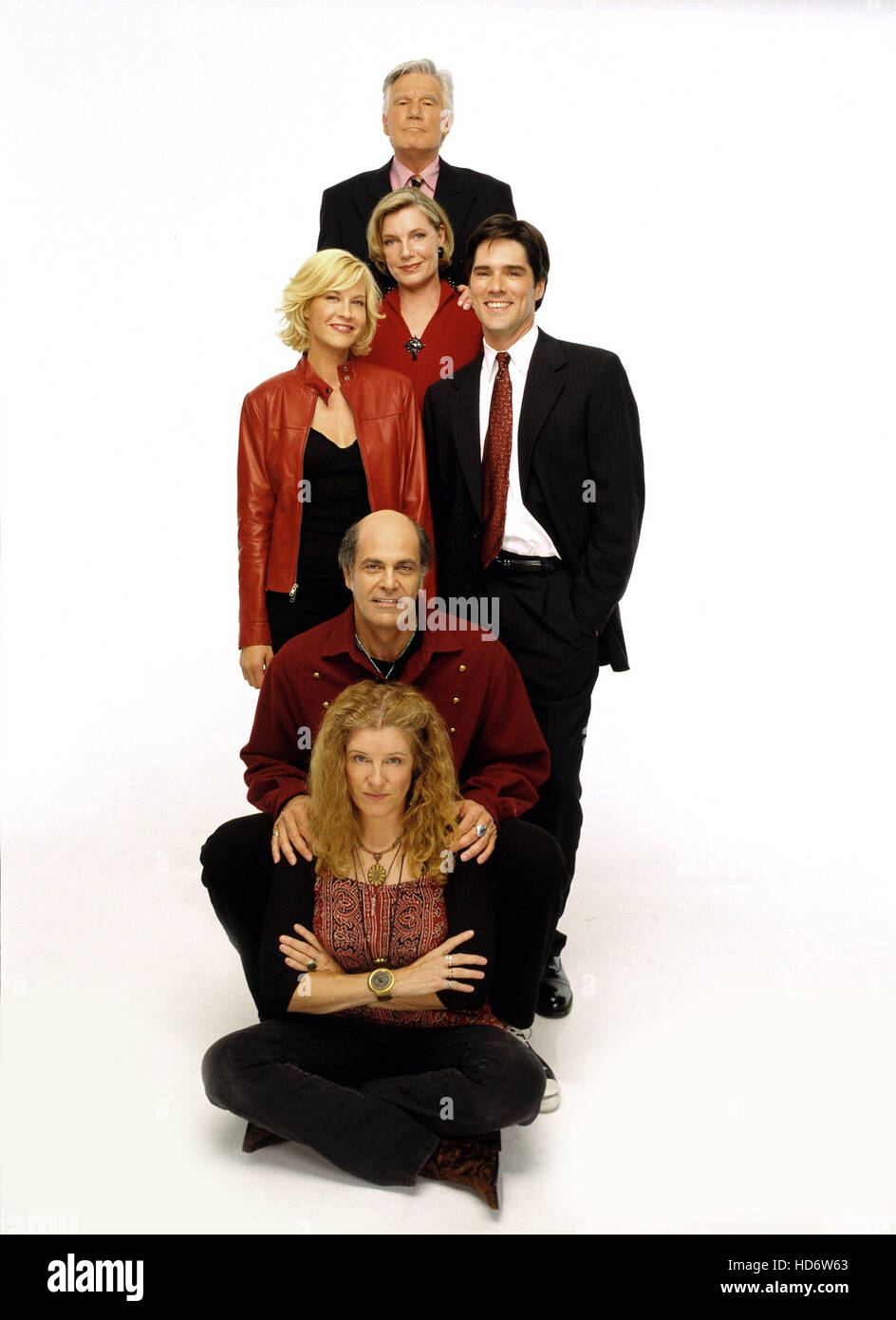 DHARMA & GREG, (from top): Mitchell Ryan, Susan Sullivan, Jenna Elfman ...
