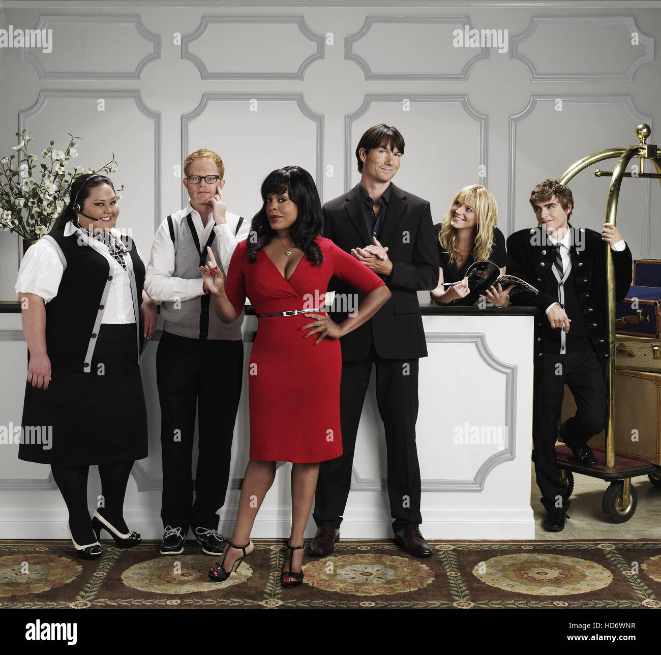 DO NOT DISTURB, (from left): Jolene Purdy, Jesse Tyler Ferguson, Niecy ...