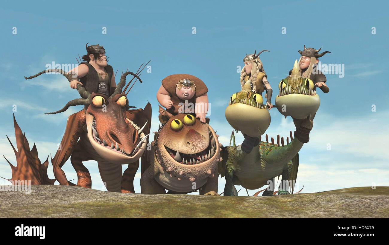 DREAMWORKS DRAGONS (aka DRAGONS: RIDERS OF BERK), from left: Snotlout ...
