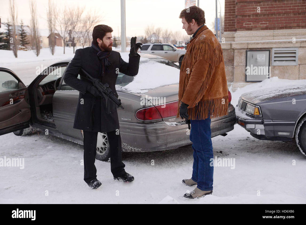 FARGO, l-r: Adam Goldberg, Russell Harvard in 'Buridan's Ass' (Season 1 ...