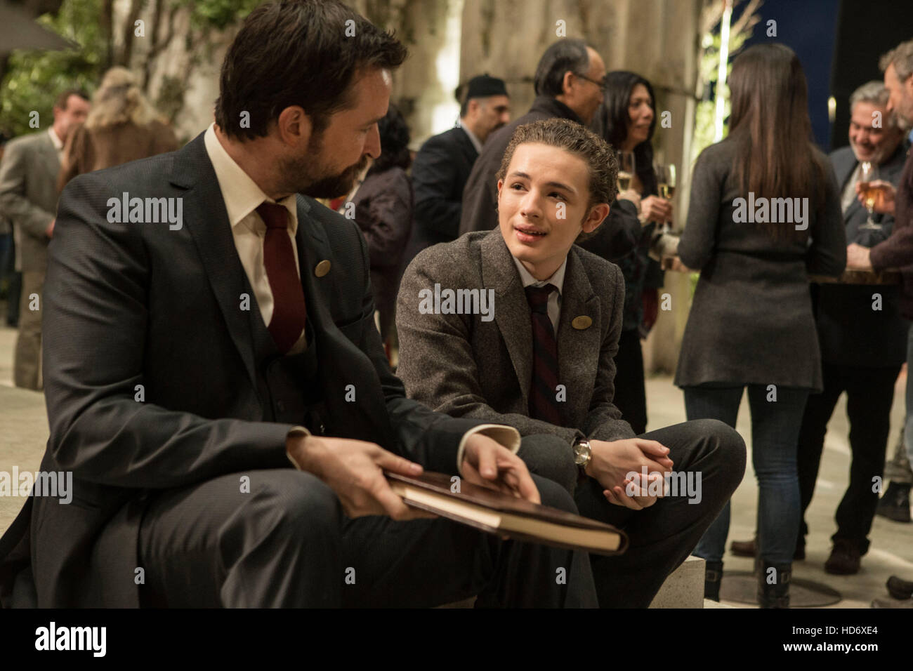FALLING SKIES, l-r: Noah Wyle, Maxim Knight in 'Reborn' (Season 5 ...