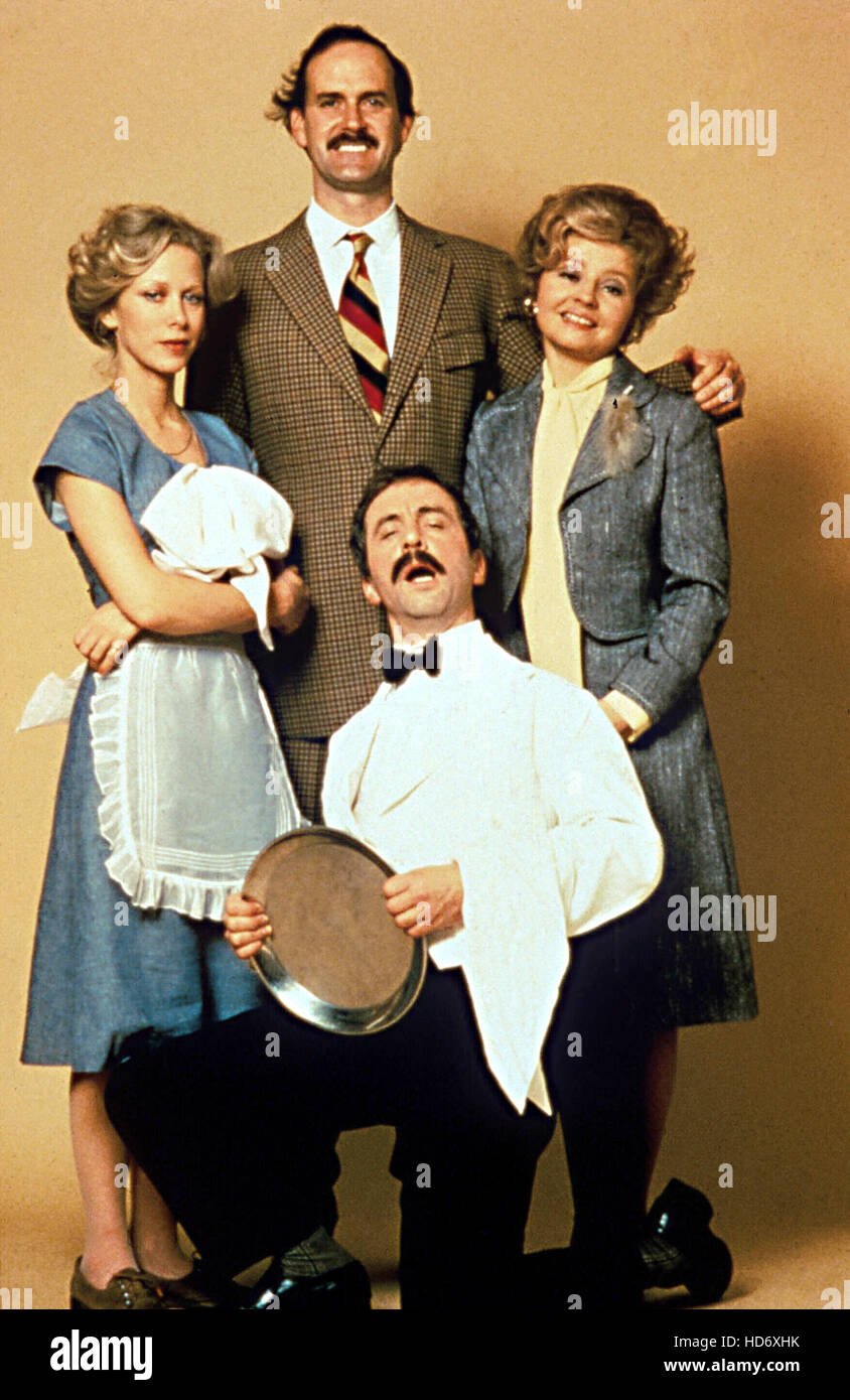 FAWLTY TOWERS, (Clockwise), John Cleese, Prunella Scales, Andrew Sachs ...
