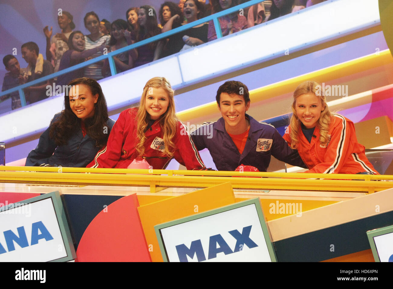 FIGURE IT OUT, (from left): Cymphonique Miller, Ana Mulvoy-Ten, Max ...