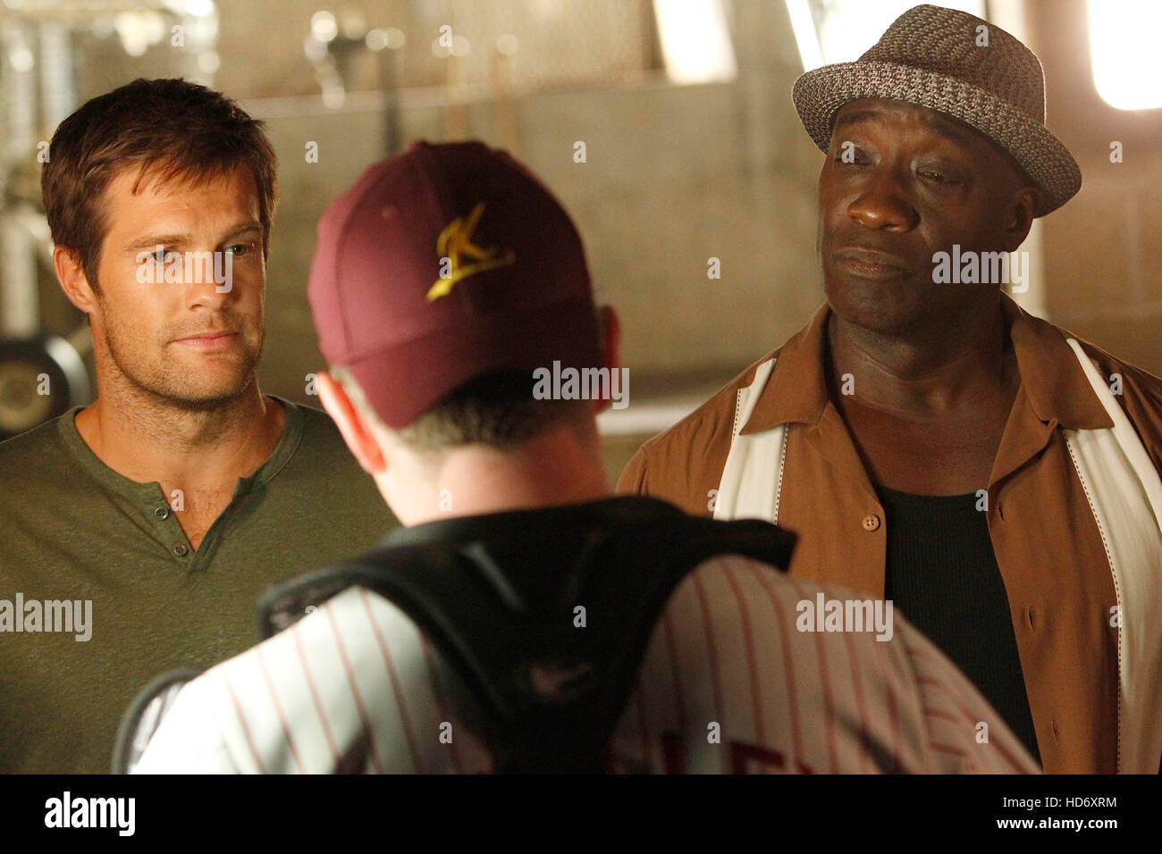 THE FINDER, Geoff Stults (left), Michael Clarke Duncan (right), 'Swing ...