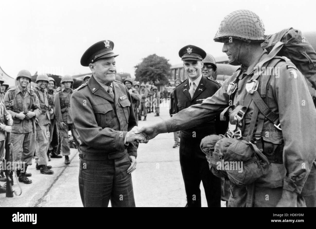 WAR AND REMEMBRANCE, E.G. Marshall (as General Dwight D. Eisenhower ...