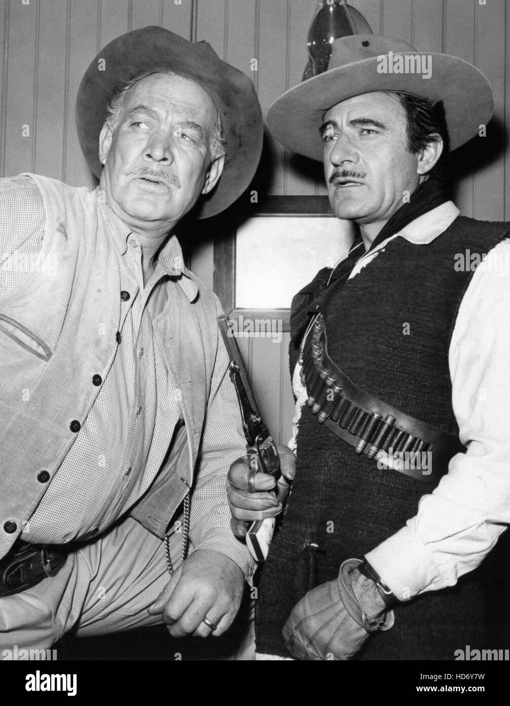 WAGON TRAIN, from left: Ward Bond, Gilbert Roland, 'The Bernal Sierra ...