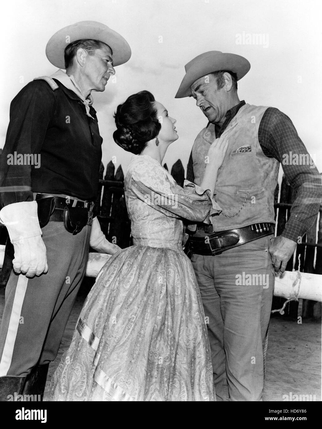 WAGON TRAIN, Ronald Reagan, Ann Blyth, John McIntire, in the episode ...