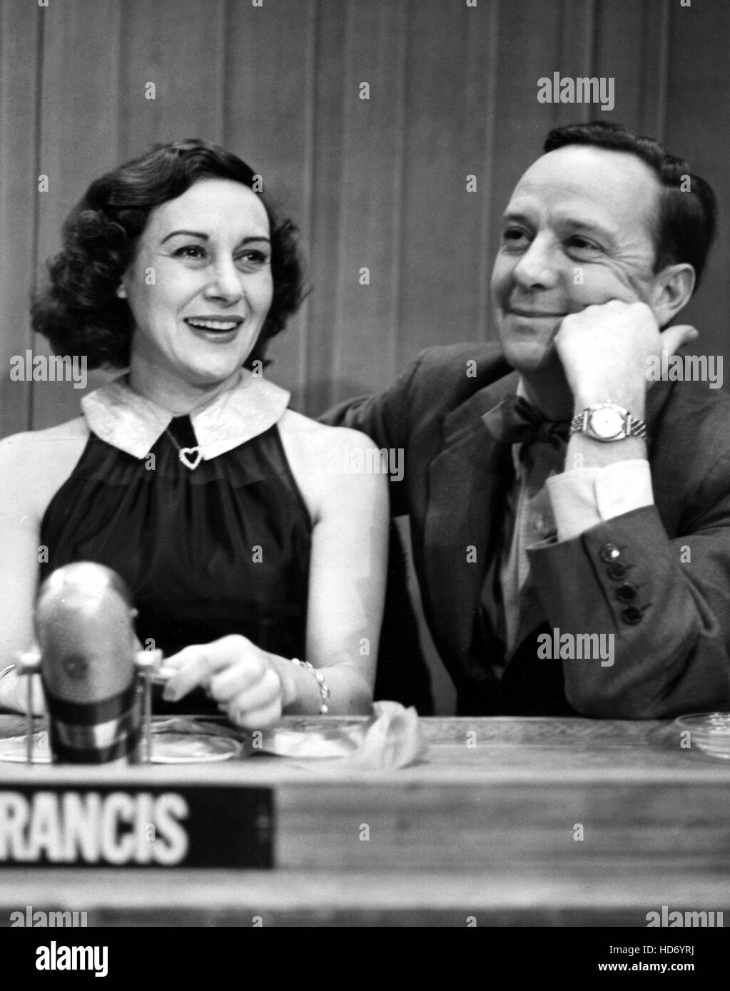 WHAT'S MY LINE?, 1950-75, Arlene Francis, John Daly 1952 Stock Photo ...