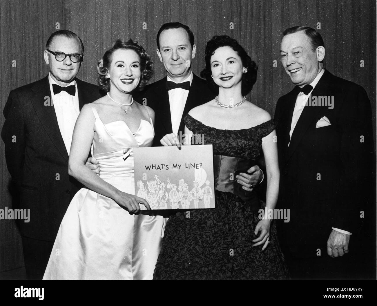 WHAT'S MY LINE, Bennett Cerf, Arlene Francis, John Daly, Dorothy ...