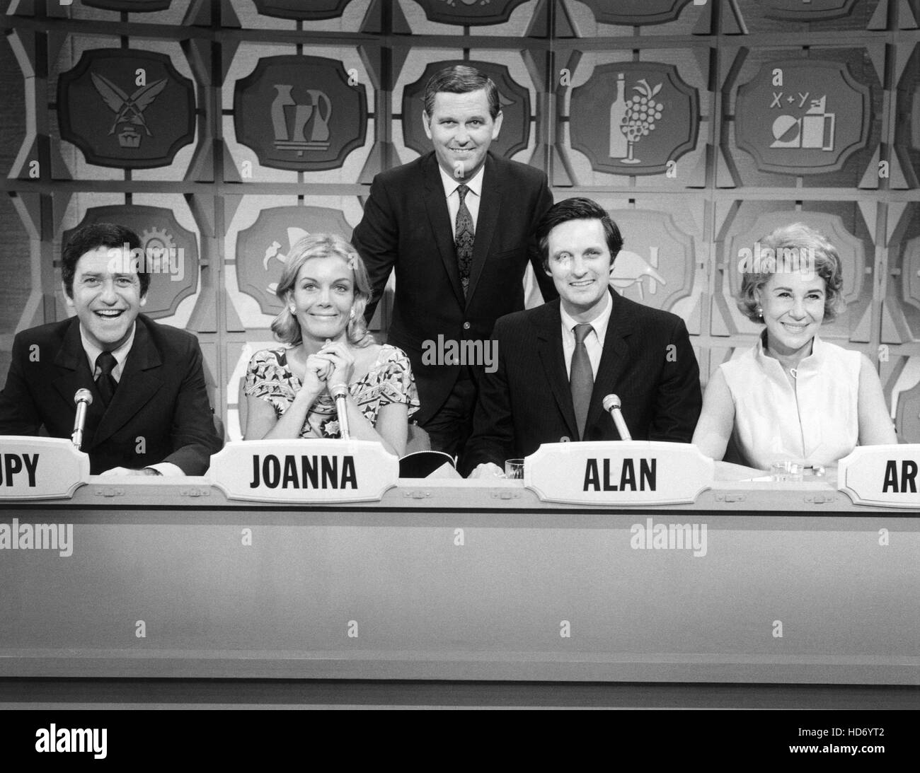 WHAT'S MY LINE?, Soupy Sales, Joanna Barnes, Wally Bruner, Alan Alda ...