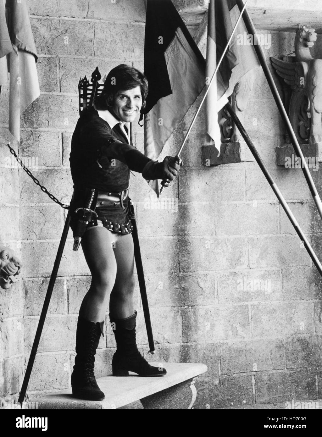 WHEN THINGS WERE ROTTEN, Dick Gautier (as Robin Hood), 1975 Stock Photo ...