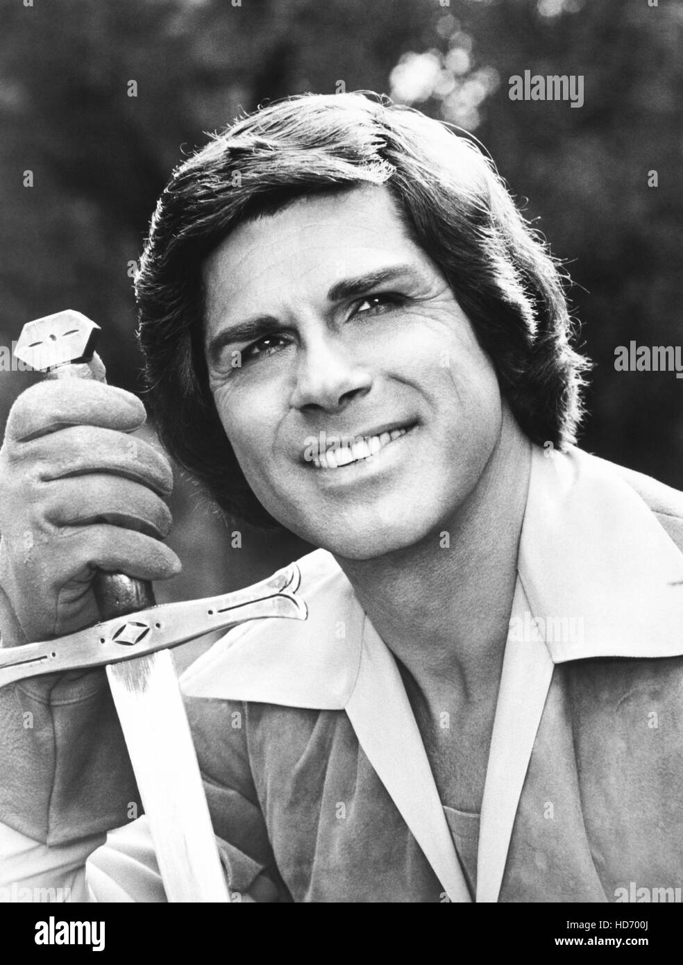 WHEN THINGS WERE ROTTEN, Dick Gautier (as Robin Hood), 1975 Stock Photo ...