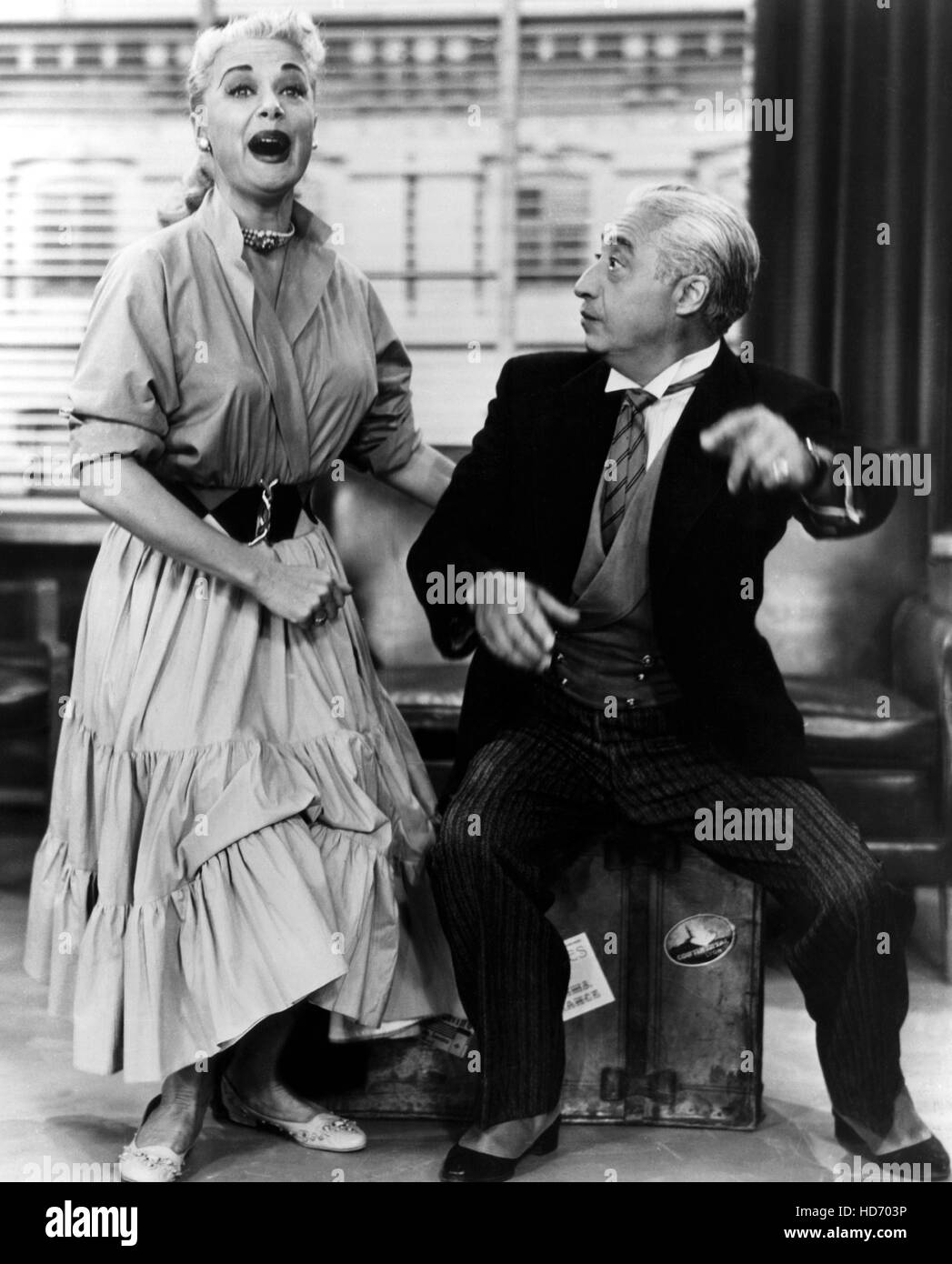 WILLY, from left: June Havoc, Benny Rubin, 1954-55 Stock Photo - Alamy