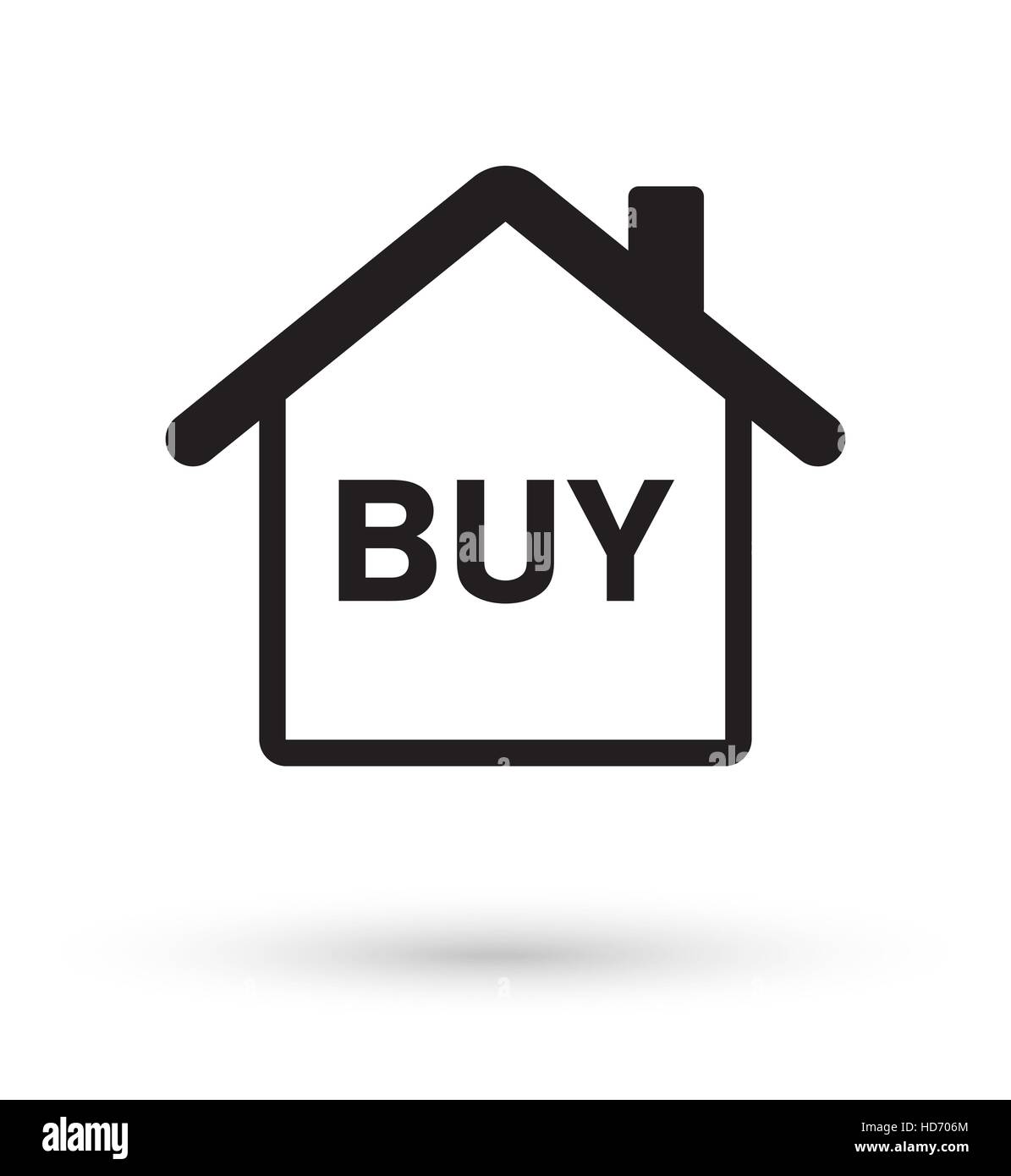 House icon silhouette Stock Vector Images - Alamy