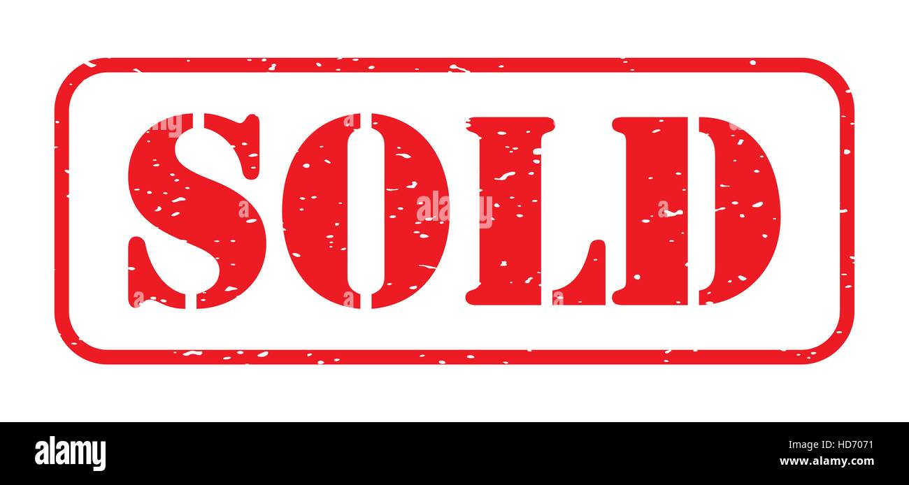 red sold stamp logo Stock Vector Image & Art - Alamy