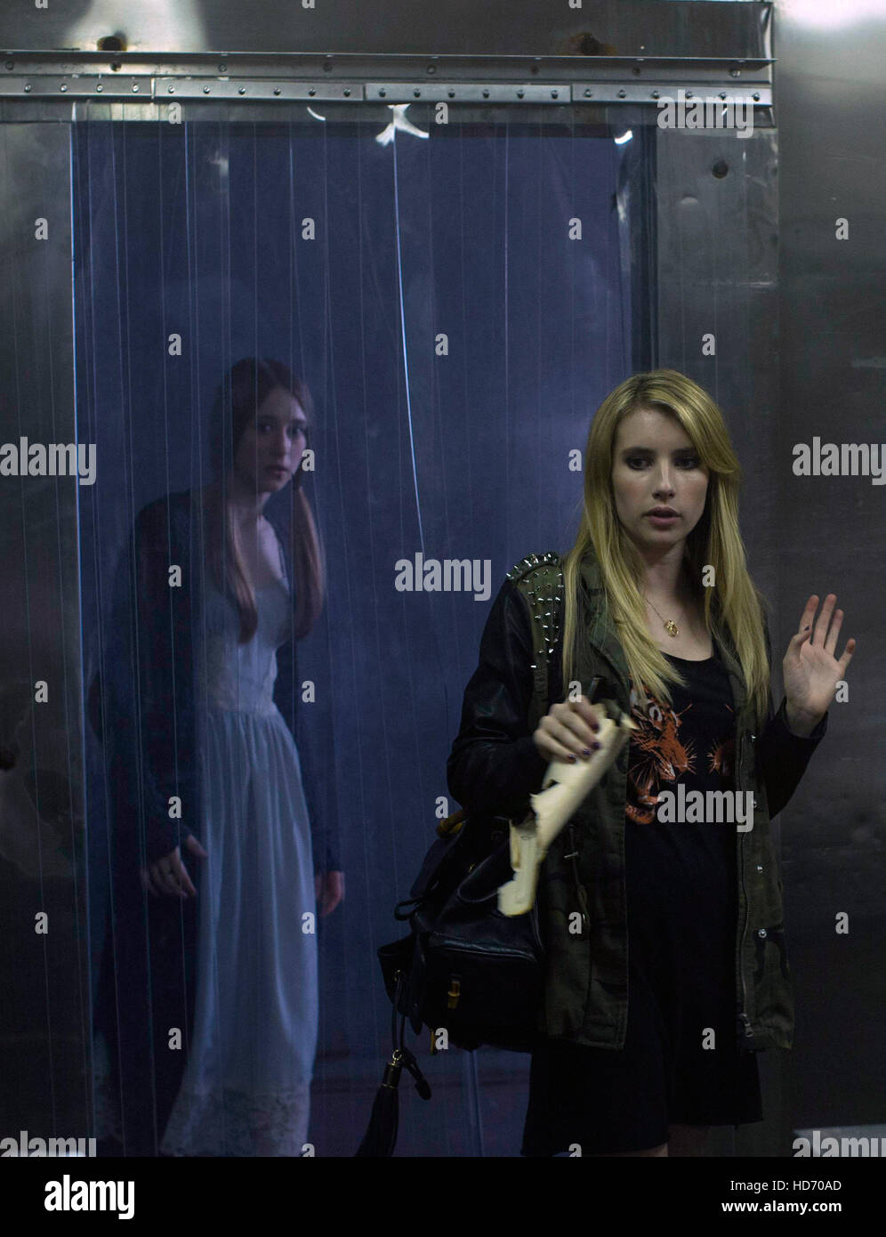 AMERICAN HORROR STORY: COVEN, l-r: Taissa Farmiga, Emma Roberts in 'Boy ...