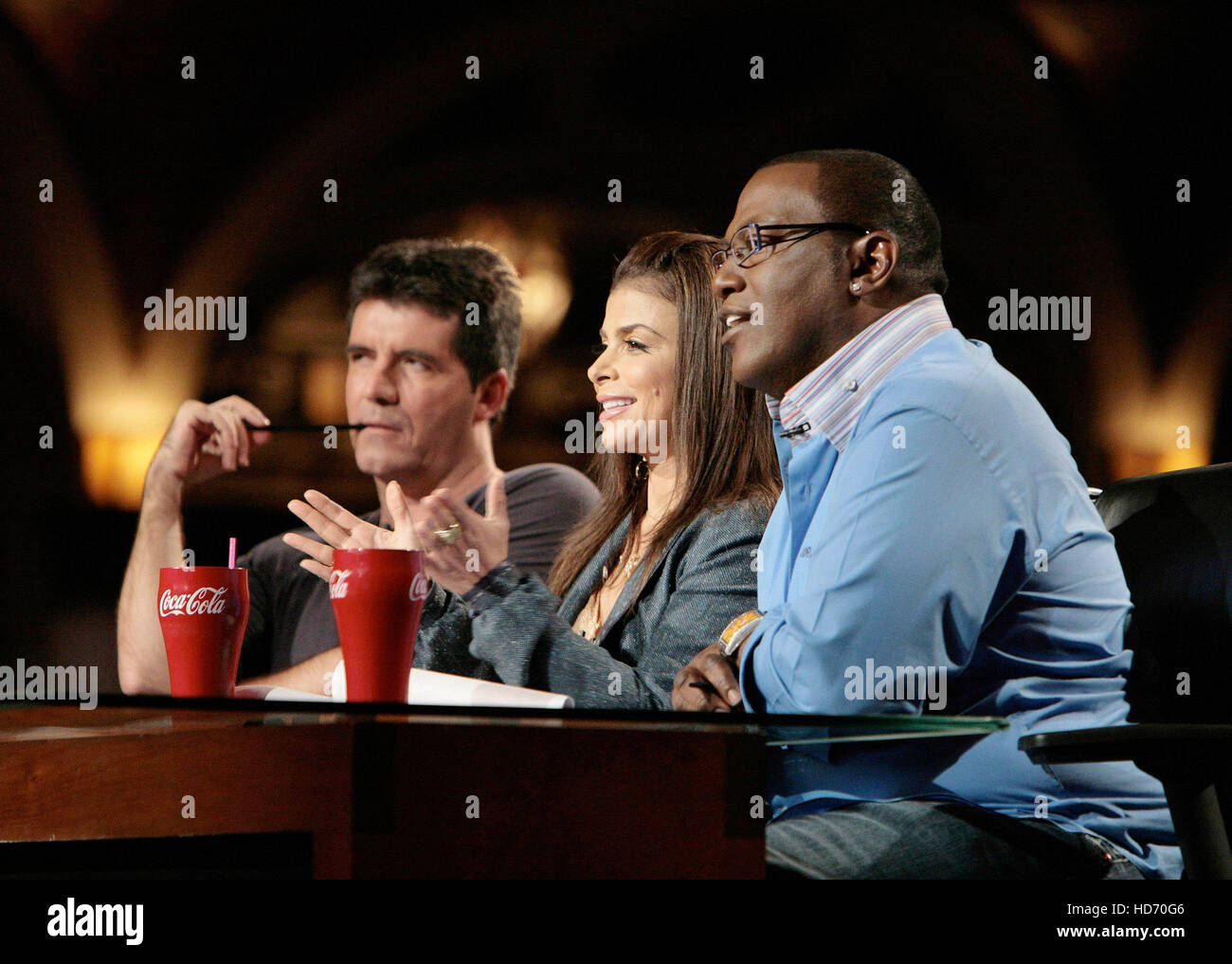 AMERICAN IDOL 6, judges Randy Jackson, Paula Abdul, Simon Cowell, with ...