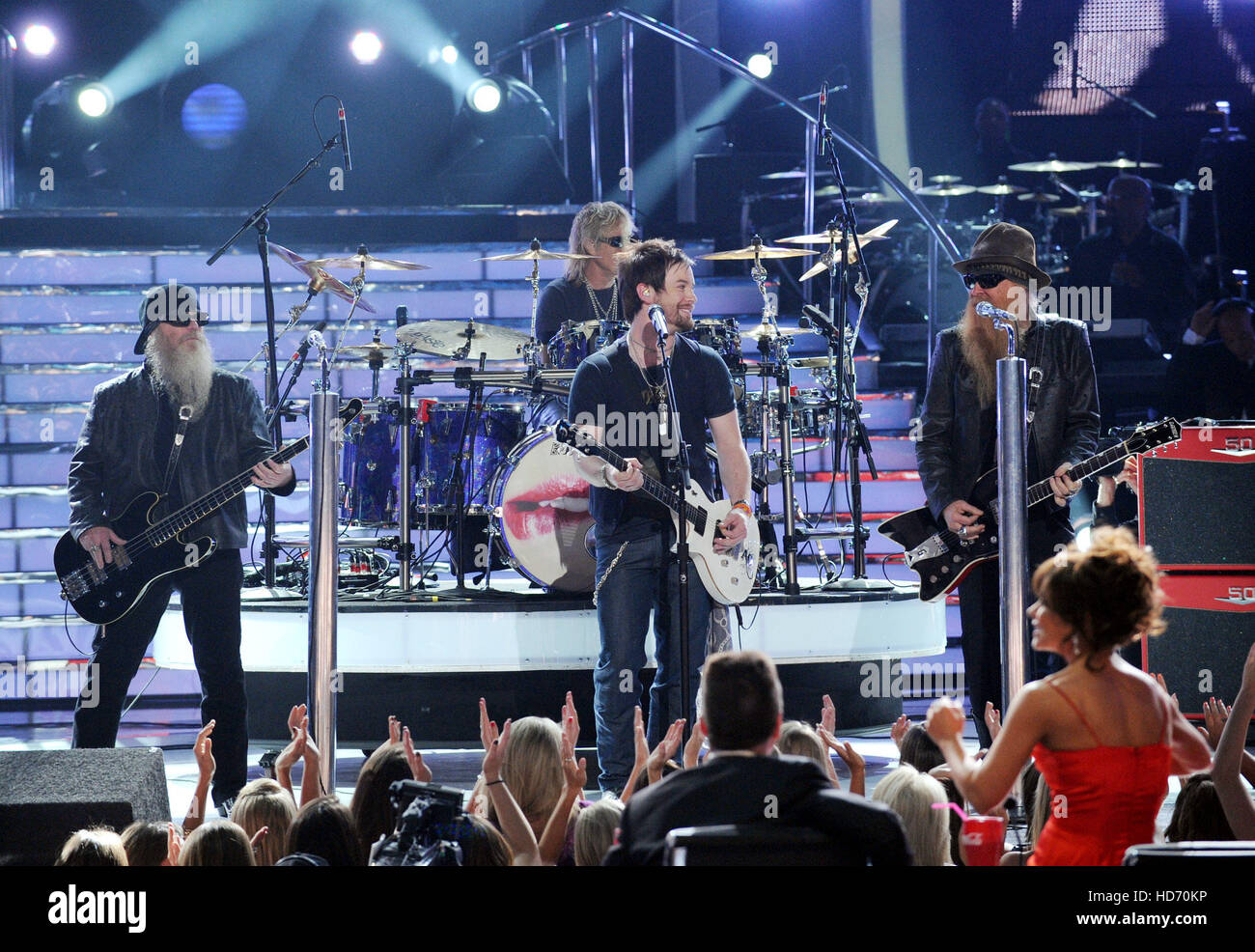 AMERICAN IDOL 7, (from left): Dusty Hill (of ZZ Top), Frank Beard (of ...