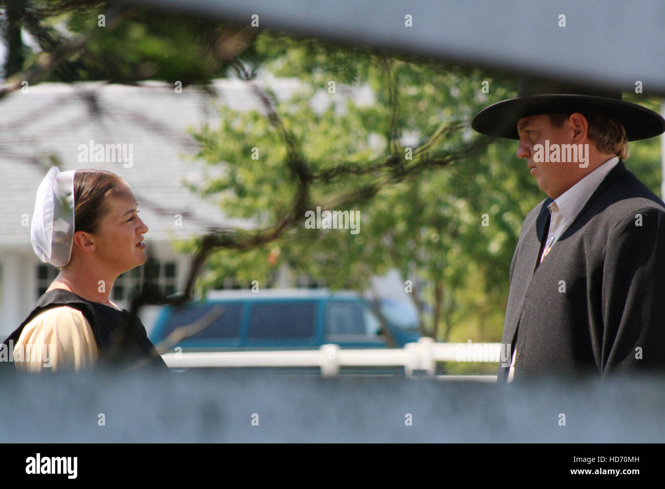 AMISH MAFIA, l-r: Esther Freeman Schmucker, Lebanon Levi in 'No Peace ...