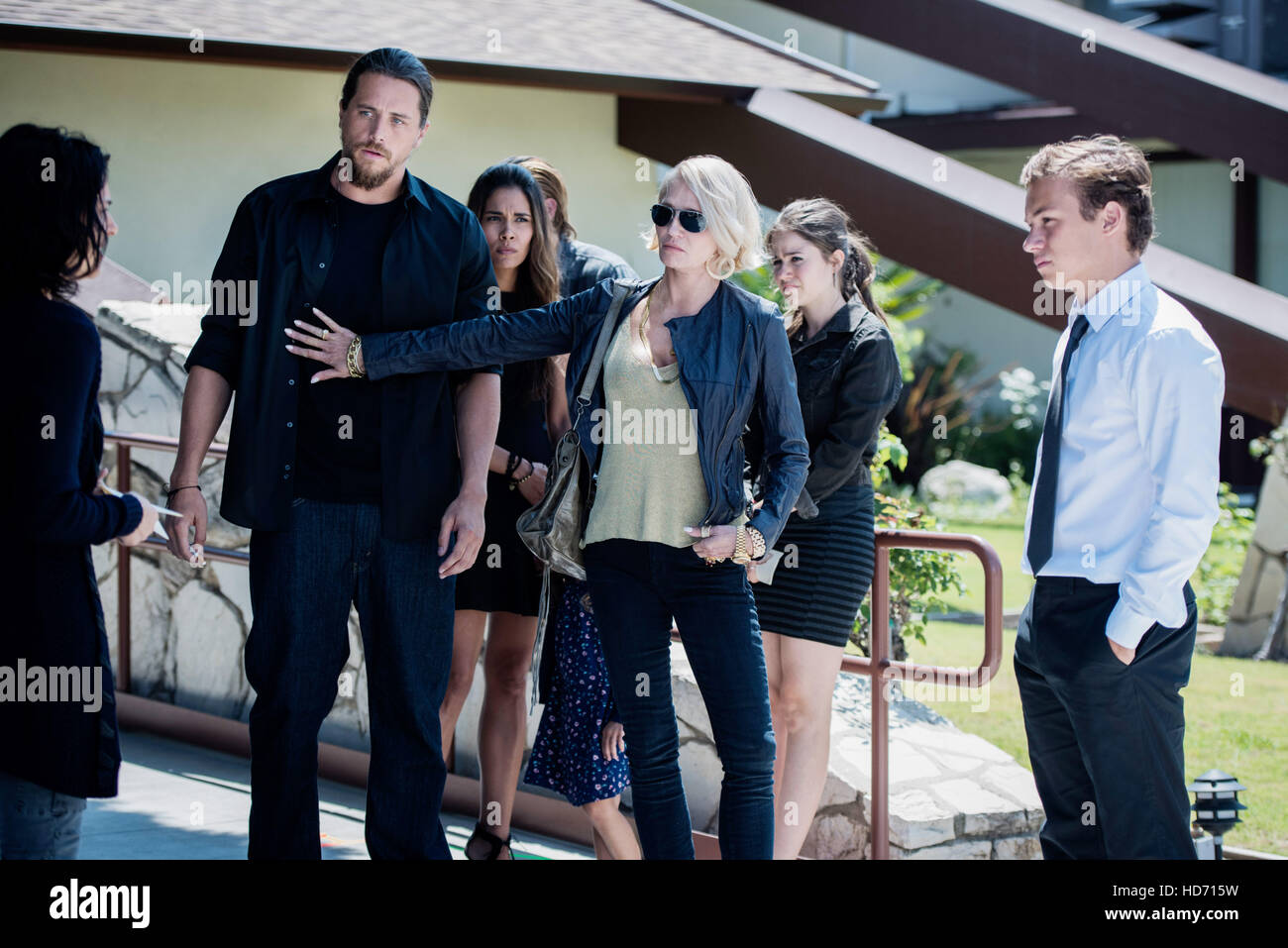 ANIMAL KINGDOM, Ben Robson (2nd from left), Ellen Barkin (center), Finn ...