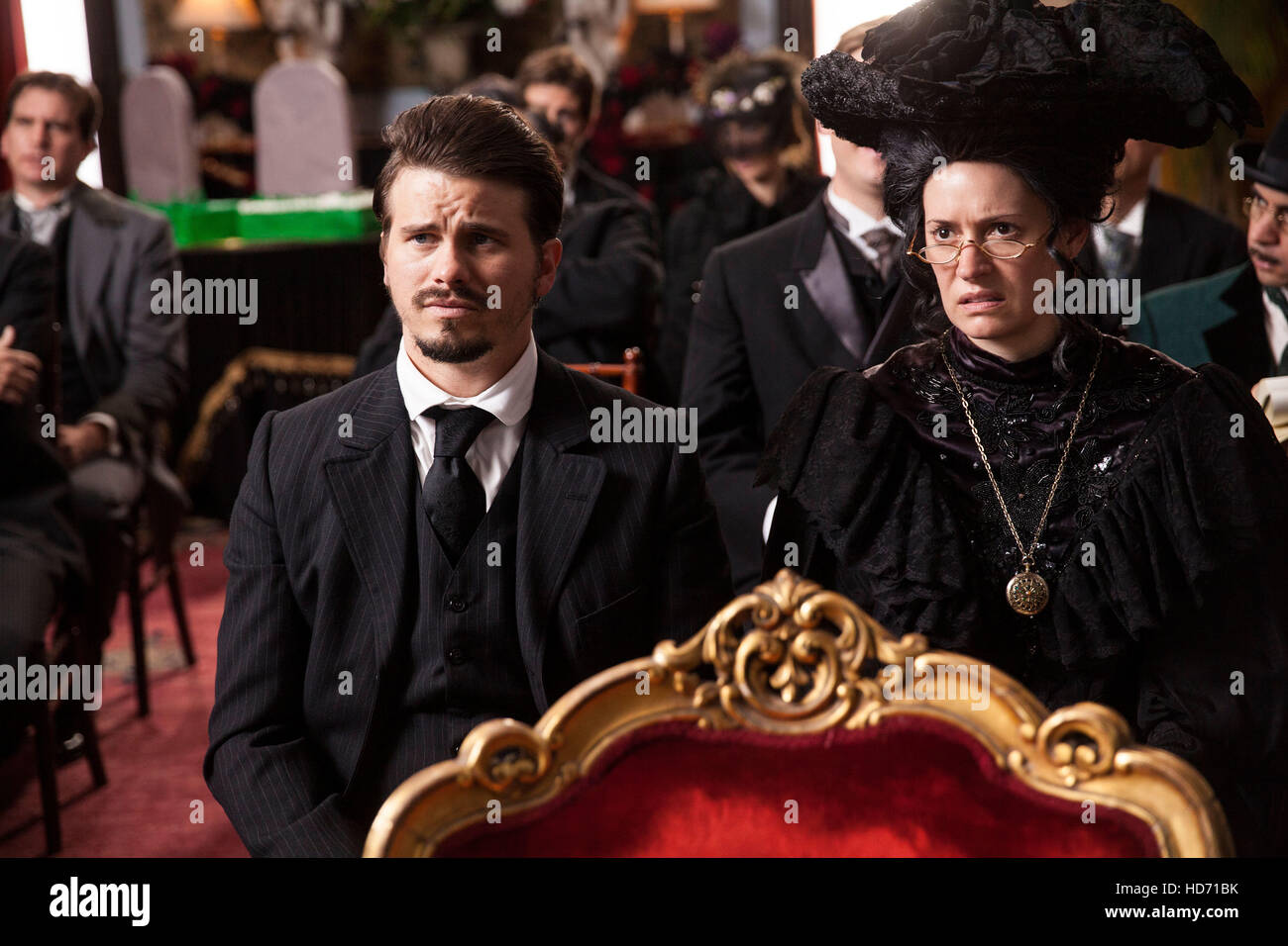 ANOTHER PERIOD, l-r: Jason Ritter, Paget Brewster in 'Pilot' (Season 1 ...