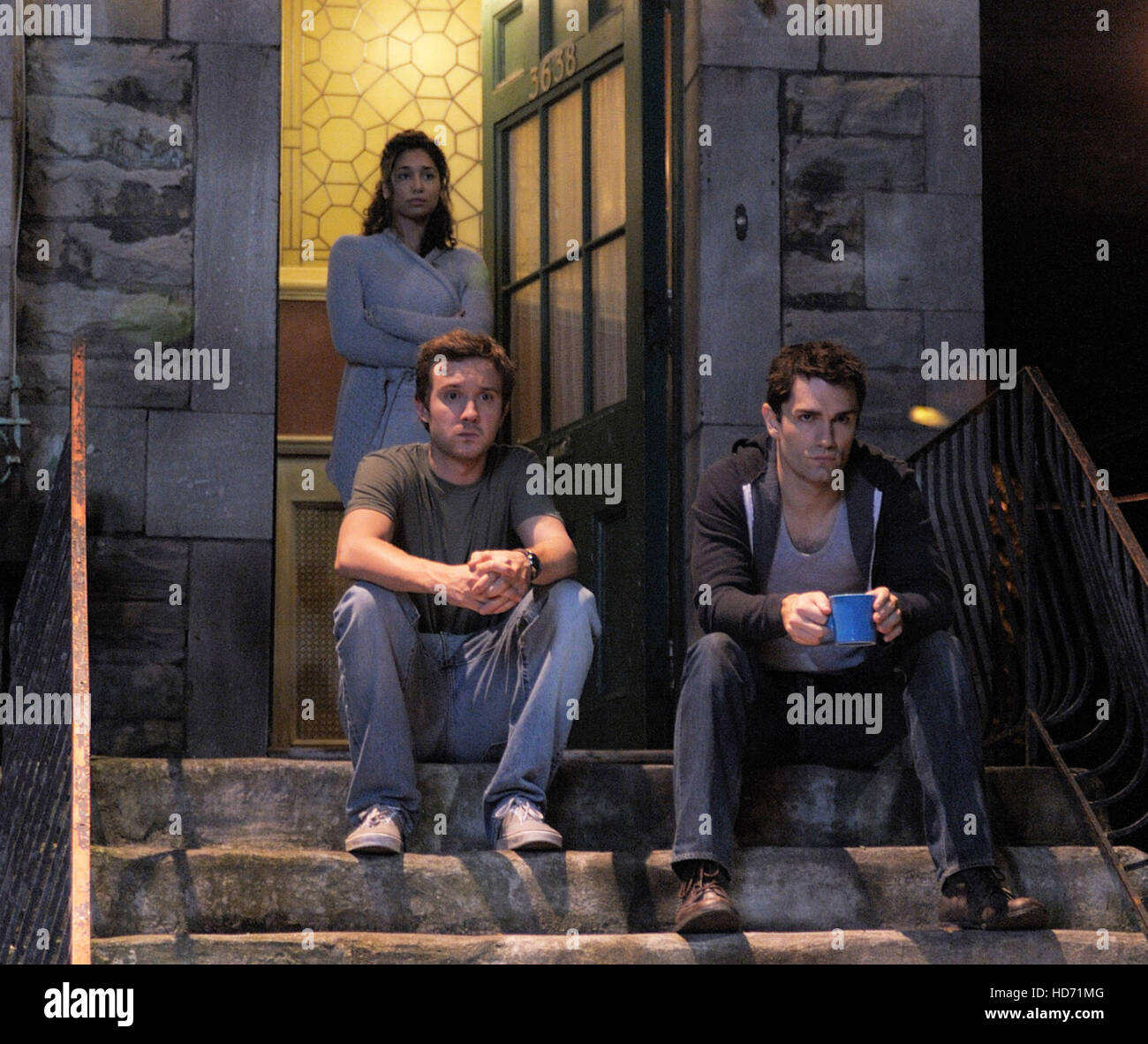 BEING HUMAN, (from left): Meaghan Rath, Sam Huntington, Sam Witwer ...