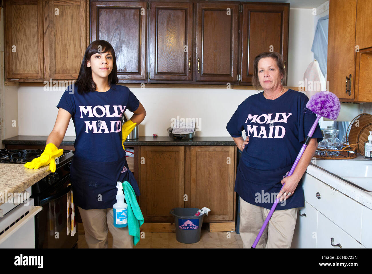 BE THE BOSS, l-r: Mariana Lima, Janet 'KC' Brann in 'Molly Maid ...