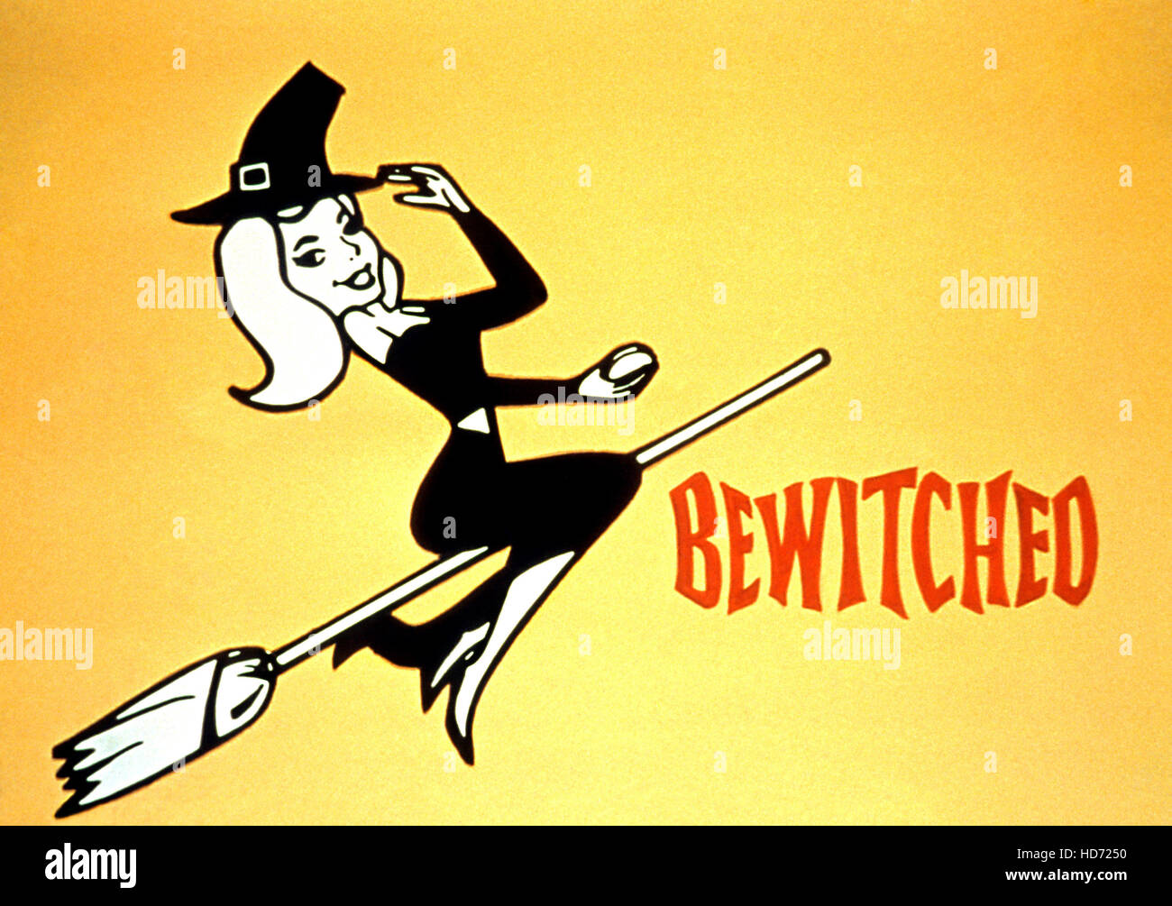 BEWITCHED, Elizabeth Montgomery, opening credits logo, 1964-1972 Stock ...