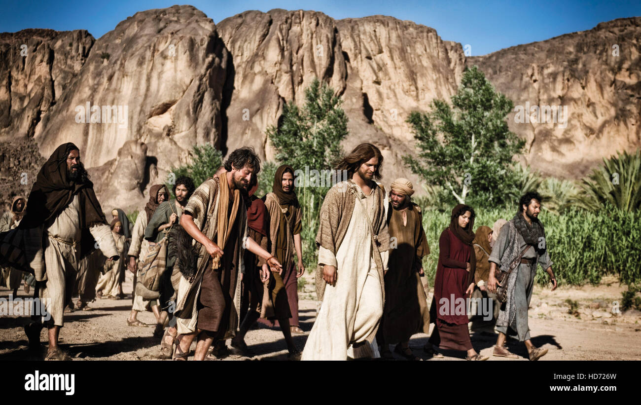 THE BIBLE, center: Diogo Morgado (as Jesus Christ), 2013. photo: Joe ...