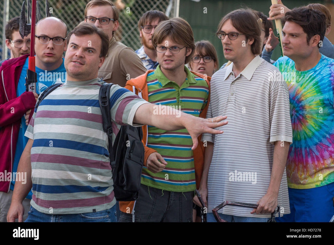 THE BIRTHDAY BOYS, l-r: Chris VanArtsdalen, Jack Black, David Ferguson ...