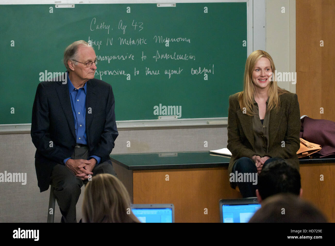 THE BIG C, (from left): Alan Alda, Laura Linney, 'The Darkest Day ...