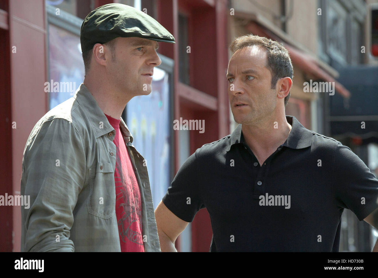 BROTHERHOOD, (from left): Brian O'Byrne, Jason Isaacs, 'Uneasy Lies ...