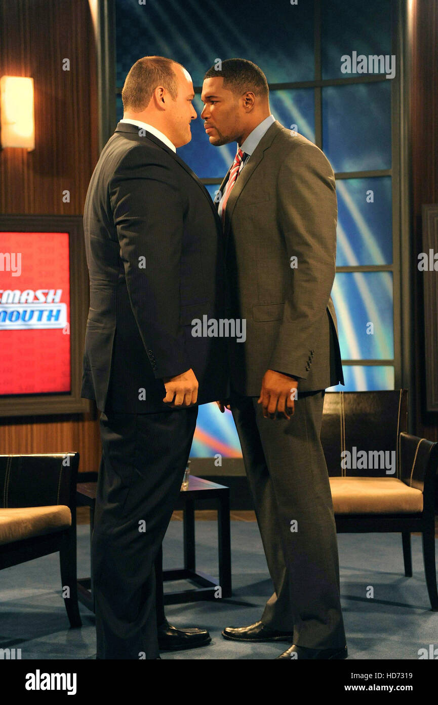 BROTHERS, (from left): Will Sasso, Michael Strahan, 'Commercial/Coach ...