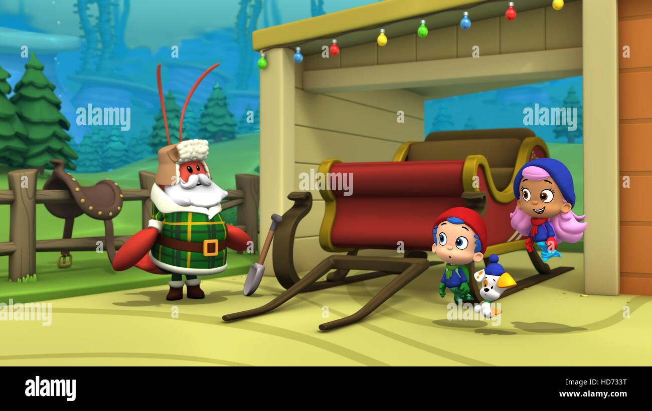 BUBBLE GUPPIES, (from left): Mr. Claws, Gil, Bubble Puppy, Molly, 'A ...